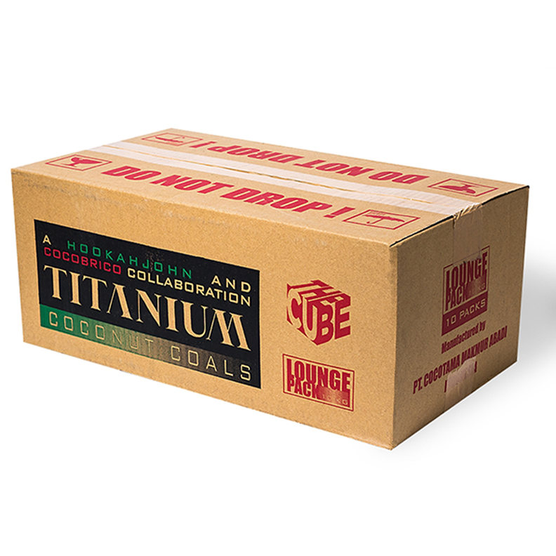 Titanium Cube Coconut Coals Bulk 10 kg - Hookah Paradise